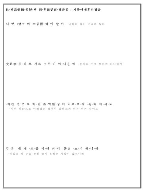 세종어제훈민정음 Pdf