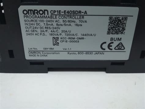 plc omron cp1e e40sdr a siplah