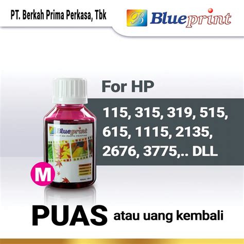 Tinta HP BLUEPRINT Refill For Printer HP Ml Merah Tinta HP Blueprint Indonesia