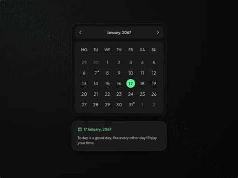 Calendar Widget Designs Themes Templates And Downloadable Graphic Elements On Dribbble