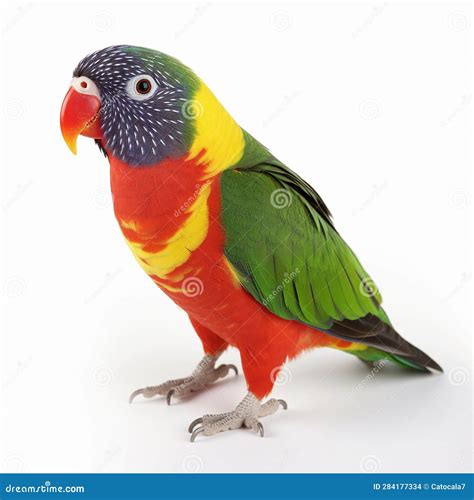 Rainbow Lori Parrot Bird Concept Icon Set And Modern Brand Identity