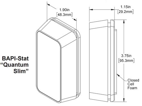 Bapi 49524 Stat Quantum Slim Wireless Temperature Or Temp Humidity Sensor Instruction Manual