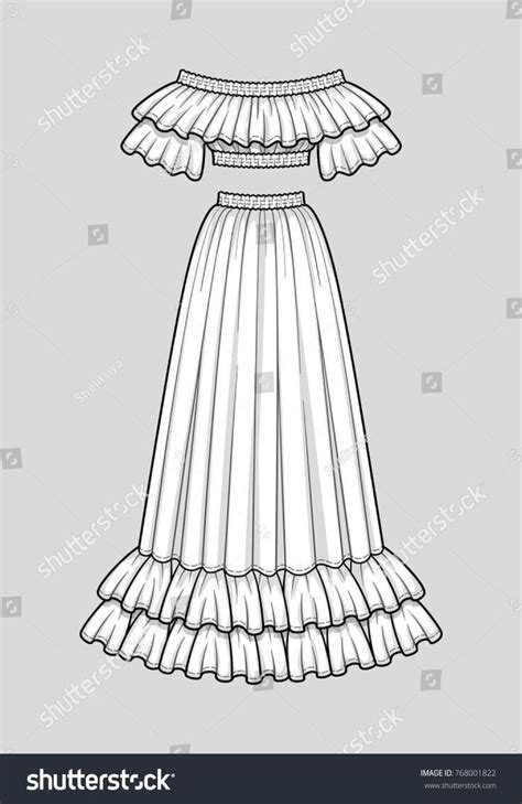 Garment Sketch Формы платья Эскизы одежды Одежда