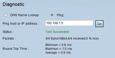 Ping Test On RV RV RV G And RV VPN Routers Cisco