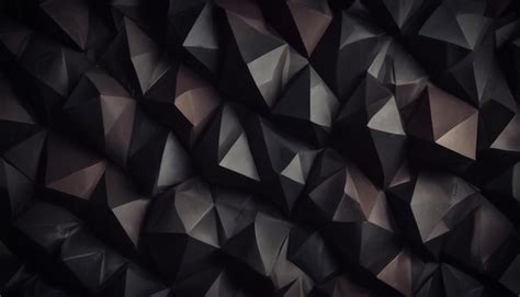 Premium Photo Dark Abstract Polygonal Background