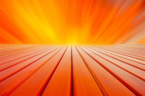 Vertical And Hortizontal Lines Create An Abstract Perspective Against An Orange Gradient