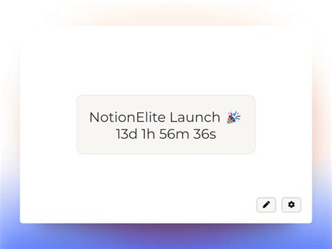 Countdown Timer Notion Widget