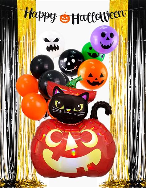 파티쇼 할로윈 파티장식 은박커튼 2색믹스 홀로그램 풍선세트 2종 택1 마켓컬리