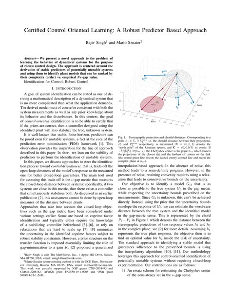 Pdf Certified Control Oriented Learning A Robust Predictor Based Approach