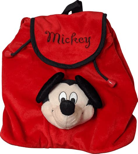 Vintage 90s Mickey Mouse Backpack By Disney Shop Thrilling