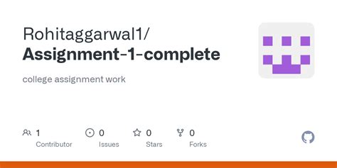 github rohitaggarwal1 assignment 1 complete college assignment work