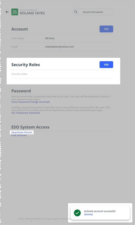 Manage A User Account