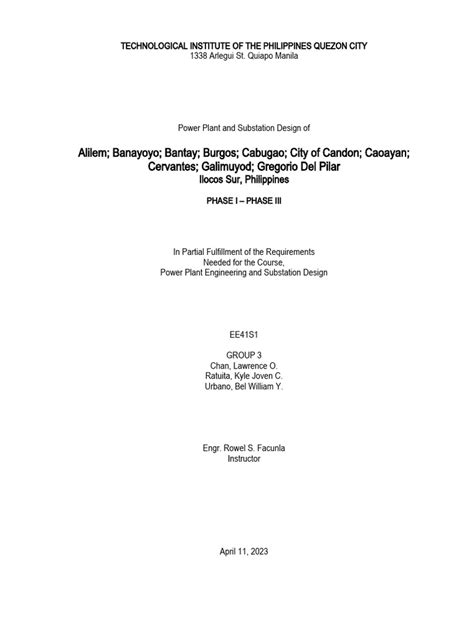 Power Plant Design Pdf
