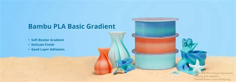 Bambu Lab Pla Basic Gradient Filament Solid Print3d