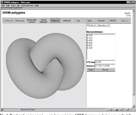 Figure 1 From Performance Benchmarking Based On Vrml Browsers