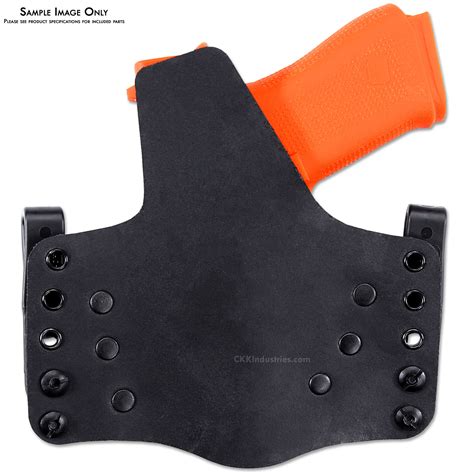 Hybrid Holster Making Kit Wcowhide Leather Backer Kydex® Black