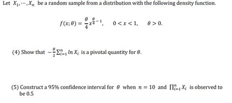 solved let x1 cdots xn ﻿be a random sample from a