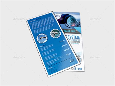 Security System Flyer Dl Size Template Print Templates Graphicriver
