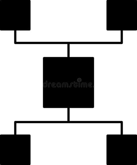 Flowchart Hierarchy Vector Icons Org Chart Organizational Flow Vector Stock Vector
