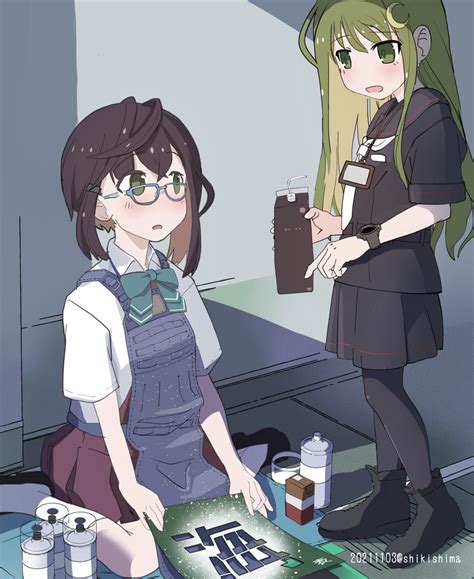 Nagatsuki Okinami And Okinami Kai Ni Kantai Collection Drawn By
