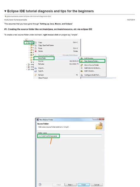 Eclipse Ide Tutorial Diagnosis And Tips For The Beginners Pdf