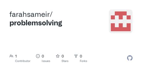 Github Farahsameirproblemsolving