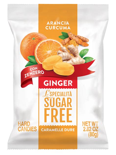 Cukormentes Gyömbér Narancs And Kurkuma Cukorka Kazyshop