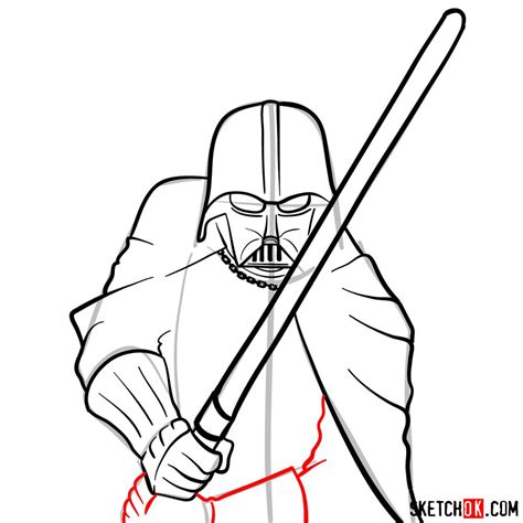 how to draw darth vader sketchok easy drawing guides