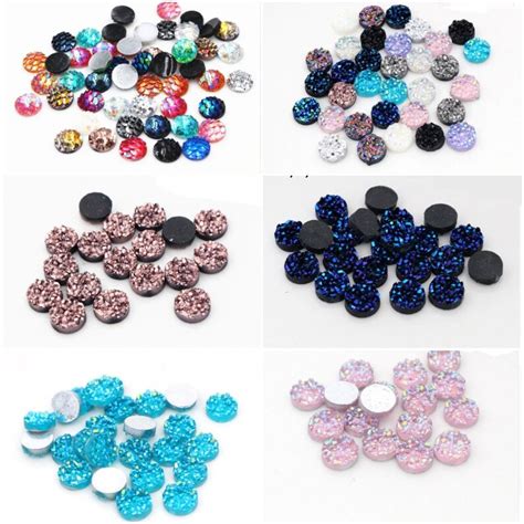 8mm Cabochons Small Cabochons 8mm Druzy 8mm Rhinestone 8mm Etsy