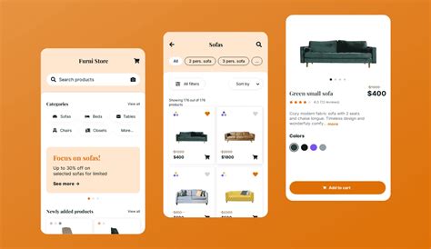 ecommerce app template ecommerce app ui design uizard