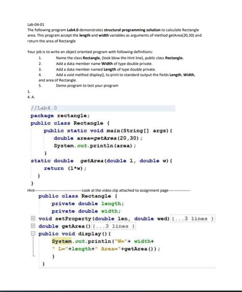 Solved Lab 04 01 The Following Program Lab40 Demonstrates