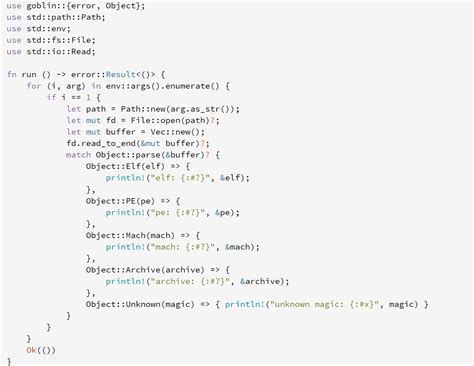 Goblin Cross Platform Binary Parsing Crate Written In Rust