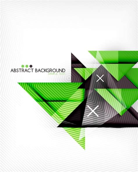 Premium Vector Triangle Geometric Shape Abstract Background Bright