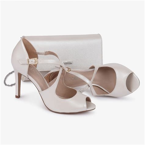 Capollini Champagne Leather Clutch Bag