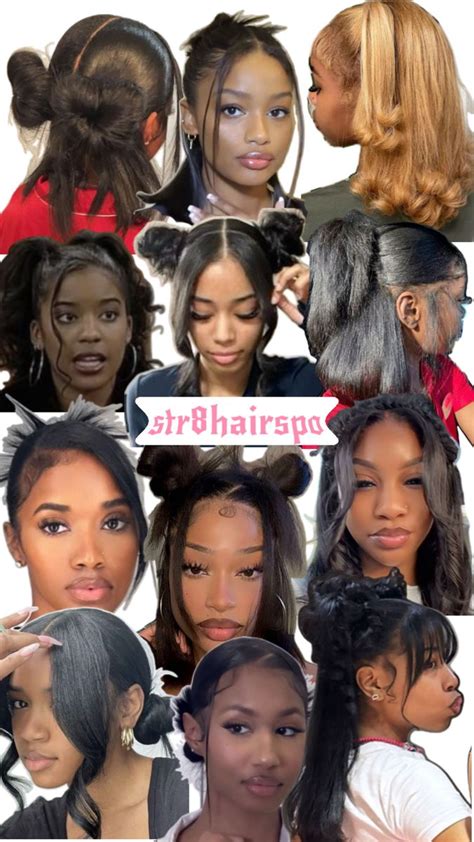 Straight Naturalrelaxed Hairstyles Relaxed Hair Hair Styles Girls