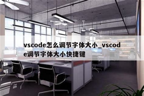 vscode怎么调节字体大小 vscode调节字体大小快捷键 陕西卓智工作室