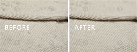 Light Cloth Before And After Using Of Fabric Shaver Collage Banner