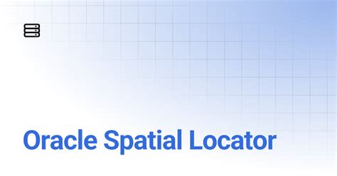 Oracle Spatial Locator Jmap Server Kathmandu