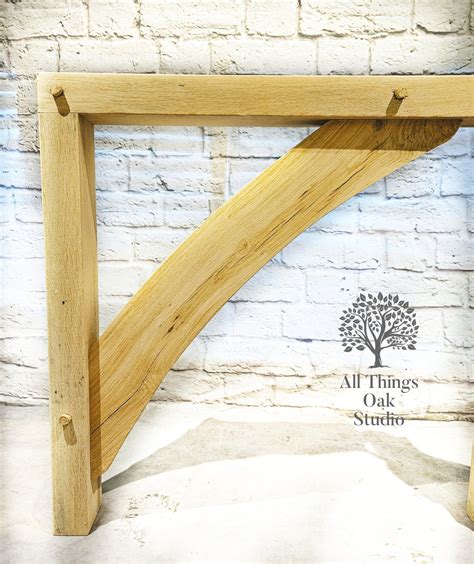 Solid Oak Gallows Brackets L Brackets Brace Kit Etsy Uk