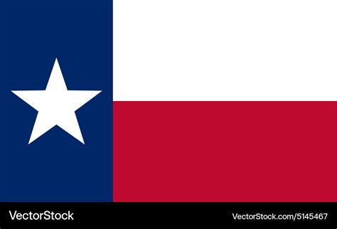 Texas State Flag Royalty Free Vector Image Vectorstock