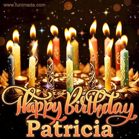 Glowing Happy Birthday Cake  For Patricia Download On