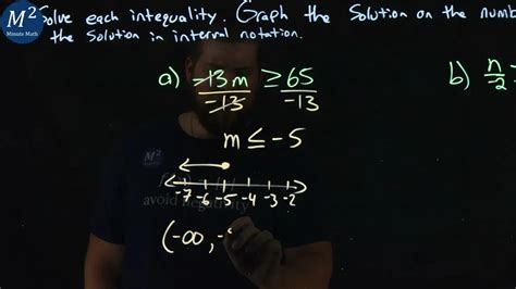 How To Solve Inequalities And Graph Their Solutions Part Examples Minute Math