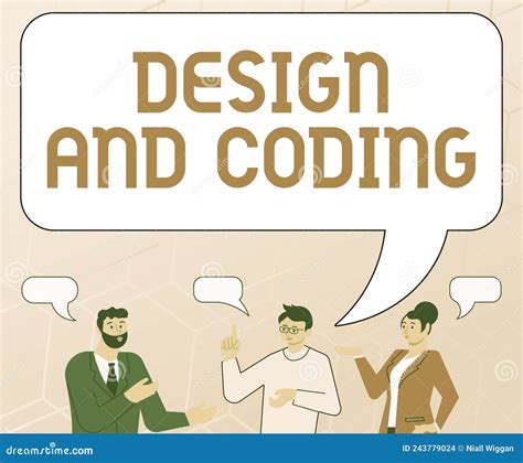 Text Caption Presenting Design And Coding Word For Tool That Can Be