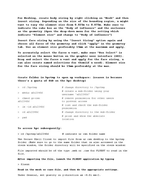 Hpc And Fluent Documentation Pdf Directory Computing Shell