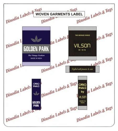 Garments Labels Pvc Material 15x30mm Size Black Color Soft