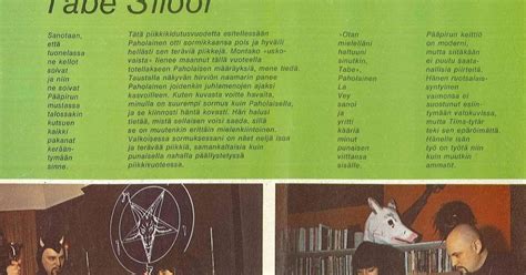 Tabe Slioor And Anton Lavey In Jallu Magazine 1969