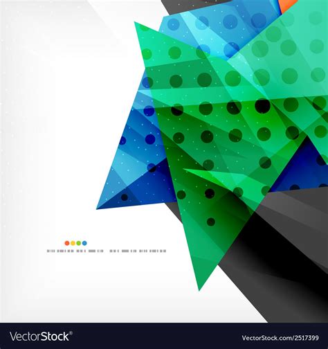 Abstract Colorful Overlapping Composition Vector Image