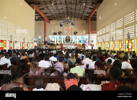 Catholic Mass In An African Church Lome Togo West Africa Africa