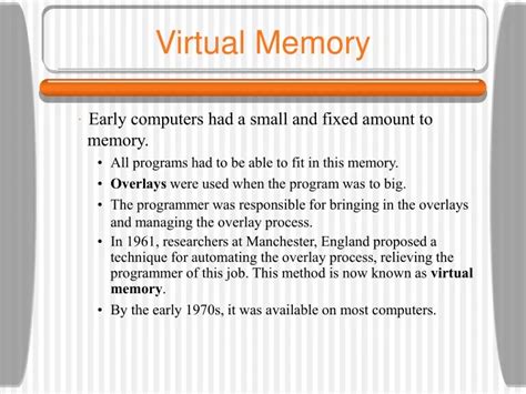 PPT Virtual Memory PowerPoint Presentation Free Download ID 9403478