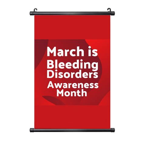 Bleeding Disorders Awareness Month Poster Wall Art Banner Backdrop Prints Posters Decor For Home